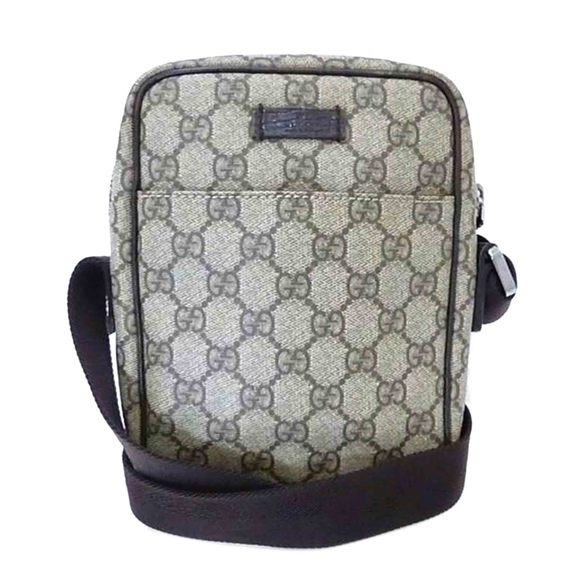 Gucci | Bags | Gucci Gg Supreme Monogram Canvas Crossbody Bag Brown ...